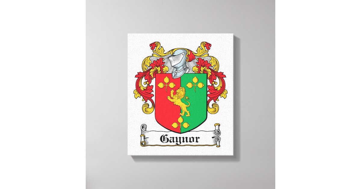 Gaynor Family Crest Canvas Print | Zazzle