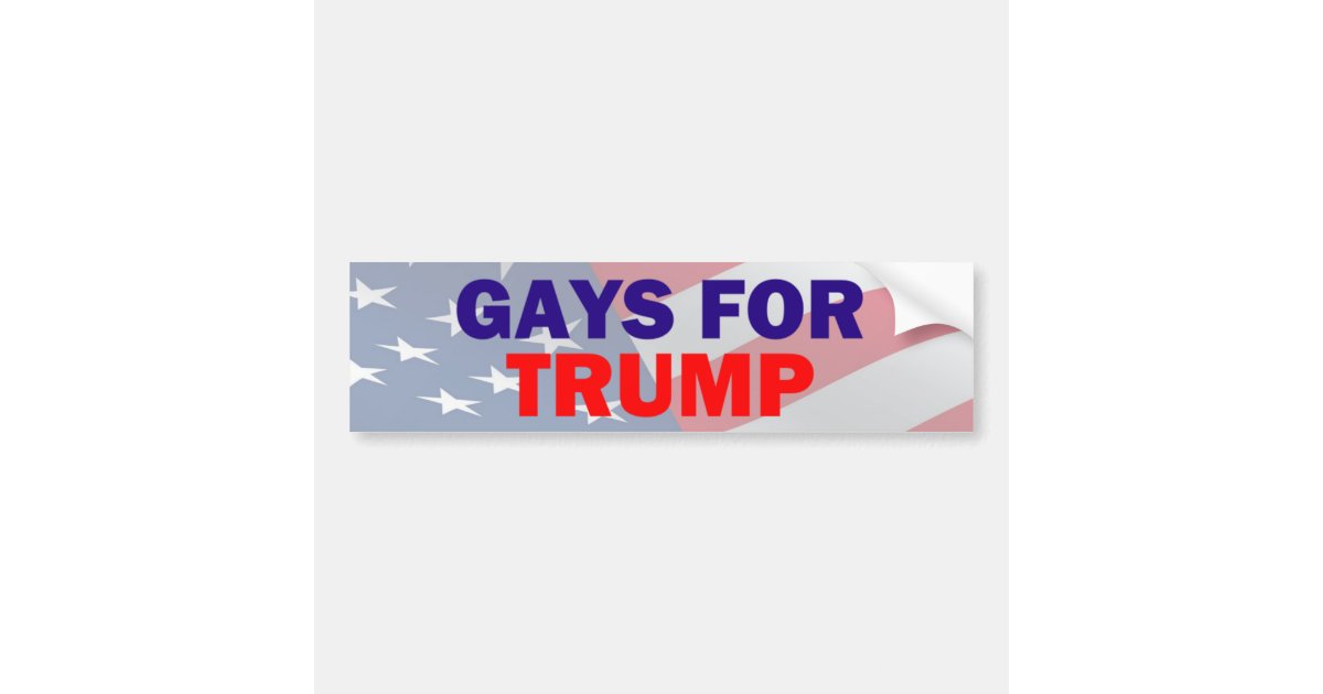 Gays for Trump Bumper Sticker | Zazzle