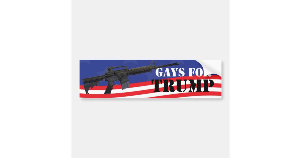 Gays for Trump Bumper Sticker | Zazzle