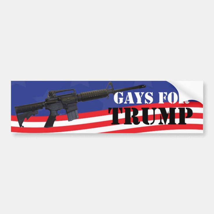 Gays for Trump Bumper Sticker | Zazzle