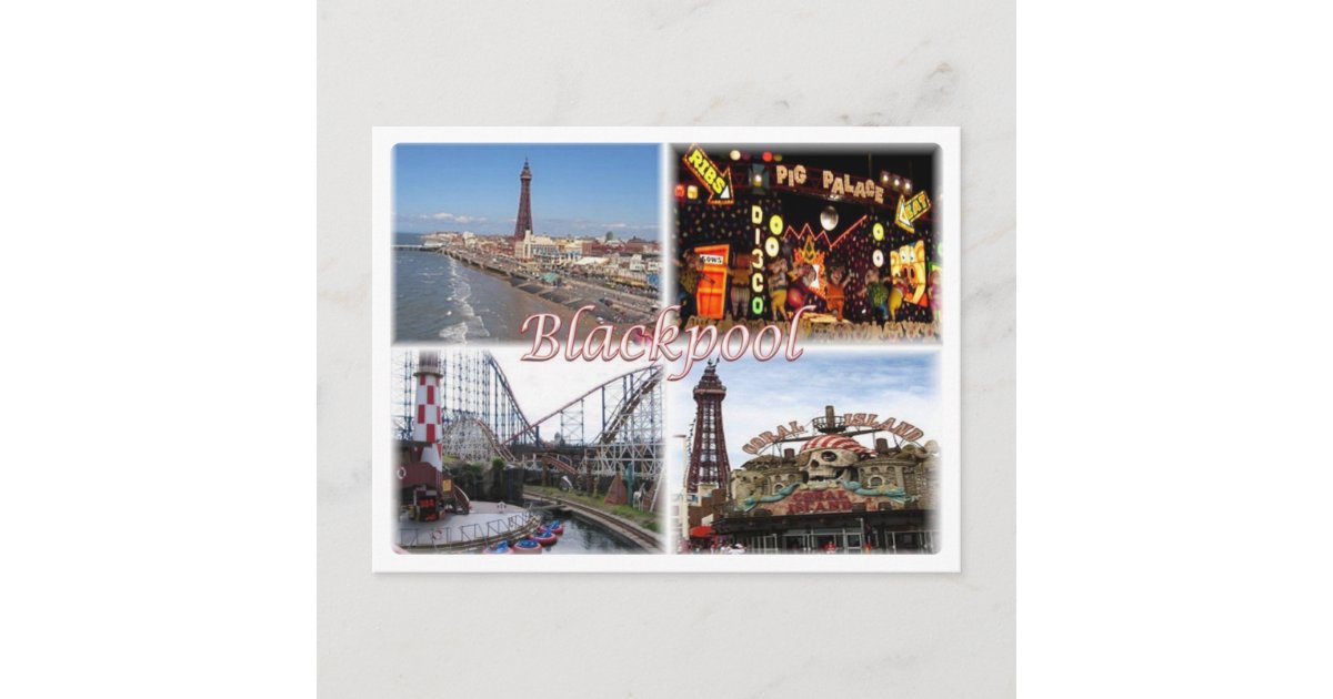 GB United Kingdom - England - Blackpool - Postcard | Zazzle