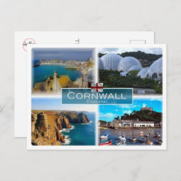 GB United Kingdom - England - Cornwall - Postcard | Zazzle