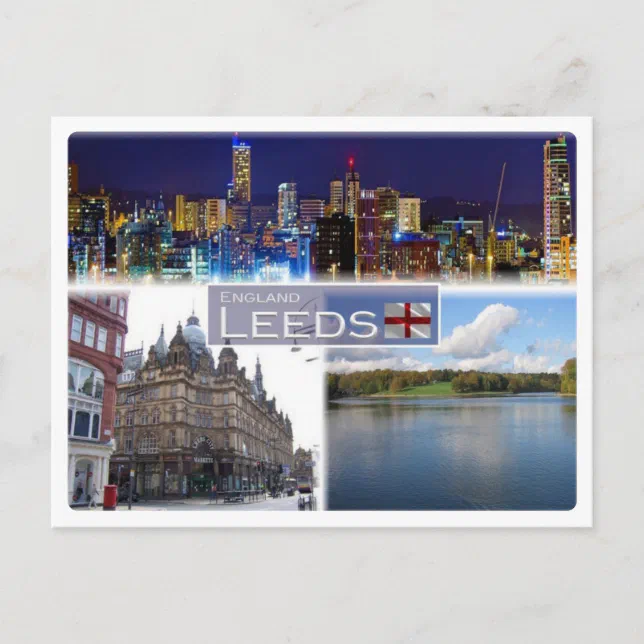 GB United Kingdom - England - Leeds - Yorkshire - Postcard | Zazzle