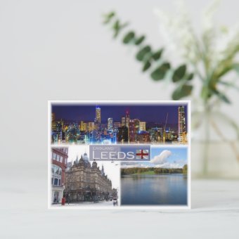 GB United Kingdom - England - Leeds - Yorkshire - Postcard | Zazzle