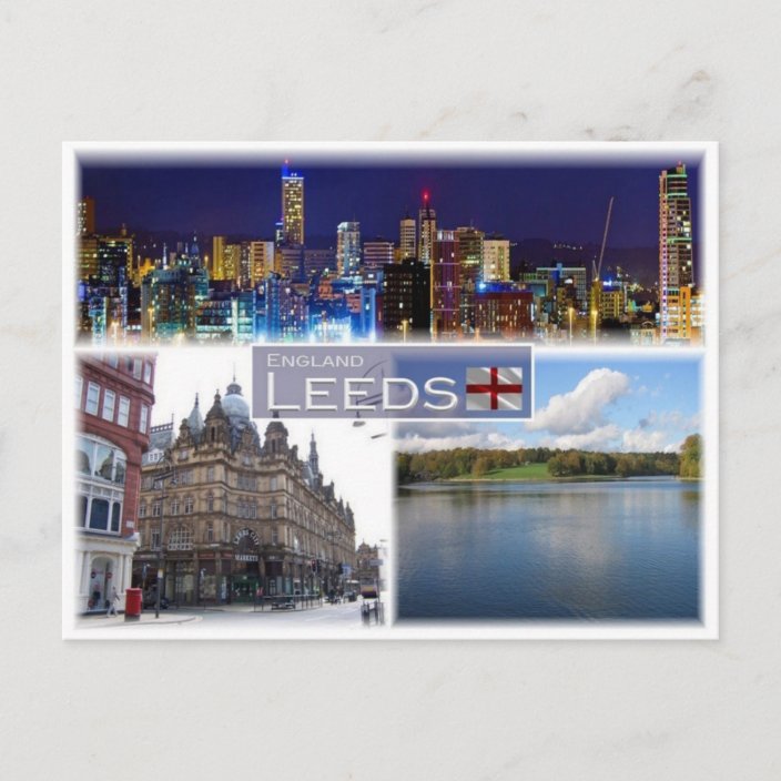 GB United Kingdom - England - Leeds - Yorkshire - Postcard | Zazzle.com