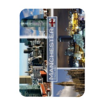 GB United Kingdom - England - Manchester - Magnet | Zazzle