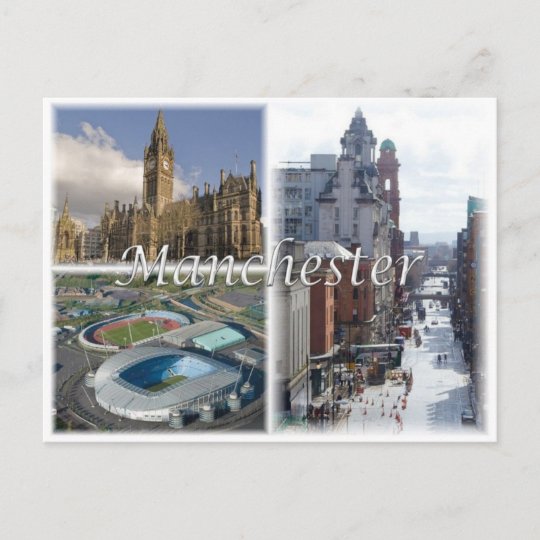 GB United Kingdom - England - Manchester - Postcard | Zazzle.com