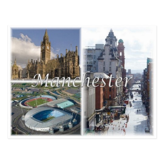 GB United Kingdom - England - Manchester - Postcard | Zazzle.com