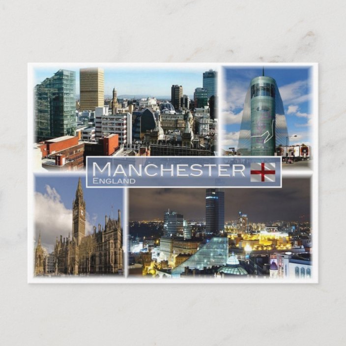 GB United Kingdom - England - Manchester - Postcard | Zazzle.com