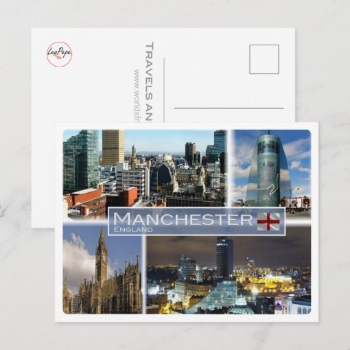 GB United Kingdom - England - Manchester - Postcard | Zazzle