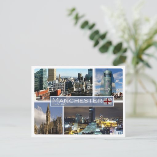 GB United Kingdom - England - Manchester - Postcard | Zazzle