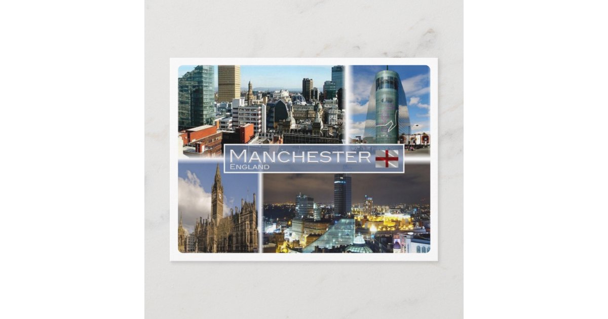 GB United Kingdom - England - Manchester - Postcard | Zazzle