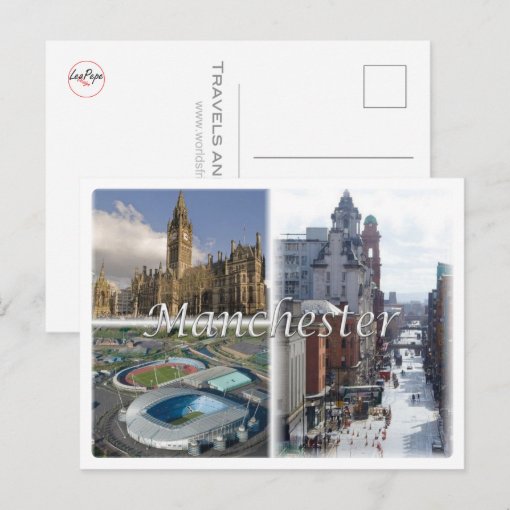 GB United Kingdom - England - Manchester - Postcard | Zazzle