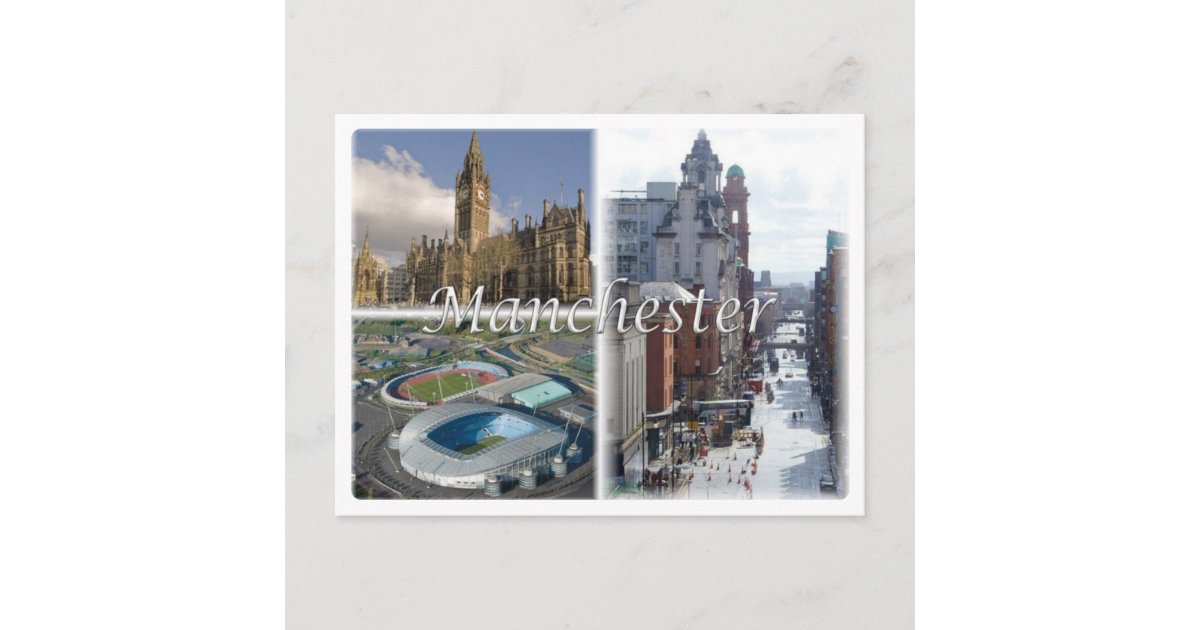 GB United Kingdom - England - Manchester - Postcard | Zazzle