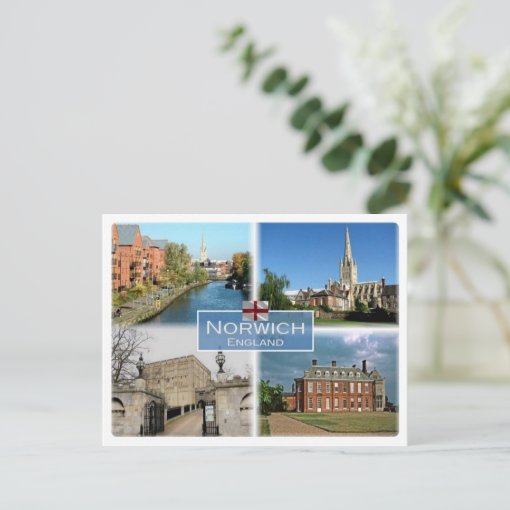 GB United Kingdom - England - Norwich Norfolk - Postcard | Zazzle