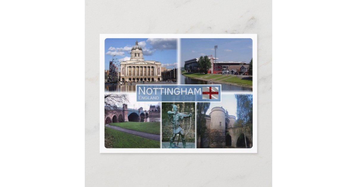 GB United Kingdom - England - Nottingham - Postcard | Zazzle
