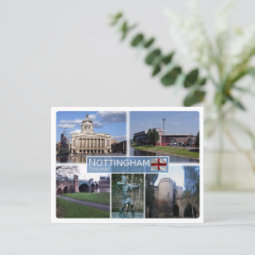 GB United Kingdom - England - Nottingham - Postcard | Zazzle
