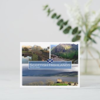 GB United Kingdom - Scotland - Scottish Highlands Postcard | Zazzle