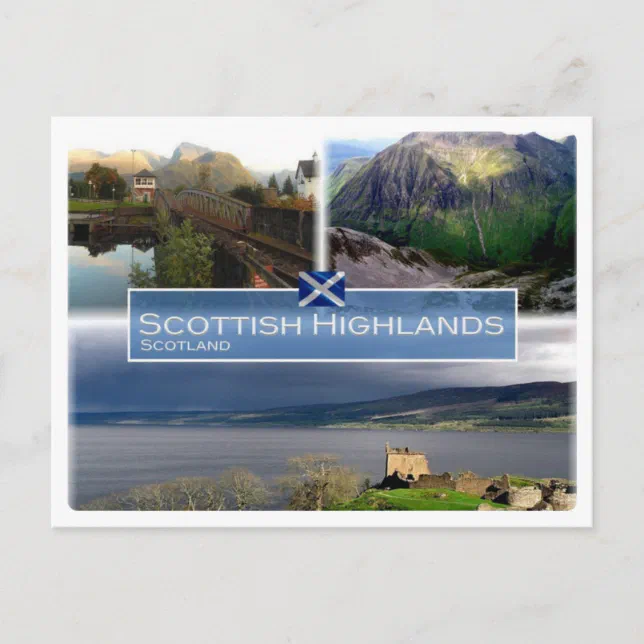 GB United Kingdom - Scotland - Scottish Highlands Postcard | Zazzle
