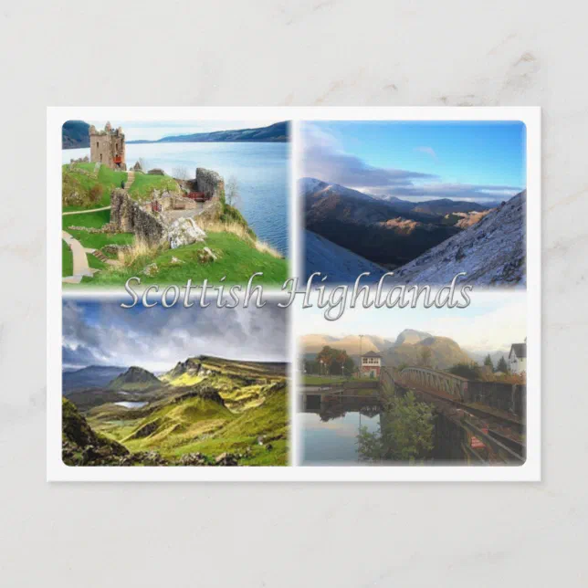 GB United Kingdom - Scotland - Scottish Highlands Postcard | Zazzle