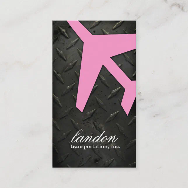 GC | AVIATION TAKE OFF Metal Business Card | Zazzle