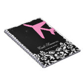 GC Aviation Takeoff Pink Damask Notepad Notebook | Zazzle