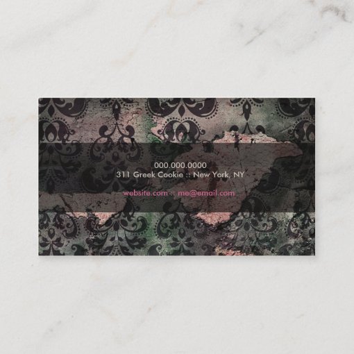 GC Captivating Contessa | Pink | MatteCreamCard Business Card | Zazzle