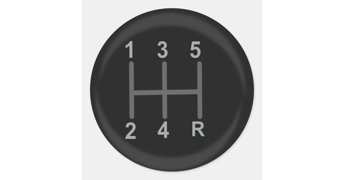 Gear Shift stickers | Zazzle