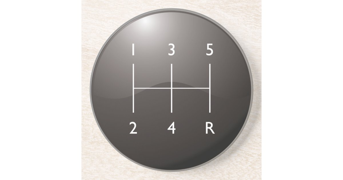 Gear Shifter Sandstone Coaster | Zazzle