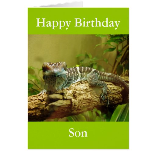 Gecko Birthday Card | Zazzle