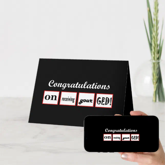 GED - CUSTOM NAME Congratulations - Card | Zazzle