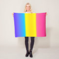 Geebot's Pansexual Pan Colors Gradient Pride Flag Fleece Blanket | Zazzle