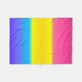 Geebot's Pansexual Pan Colors Gradient Pride Flag Fleece Blanket | Zazzle