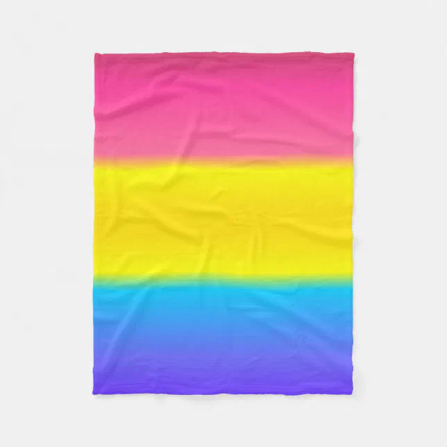Geebot's Pansexual Pan Colors Gradient Pride Flag Fleece Blanket | Zazzle