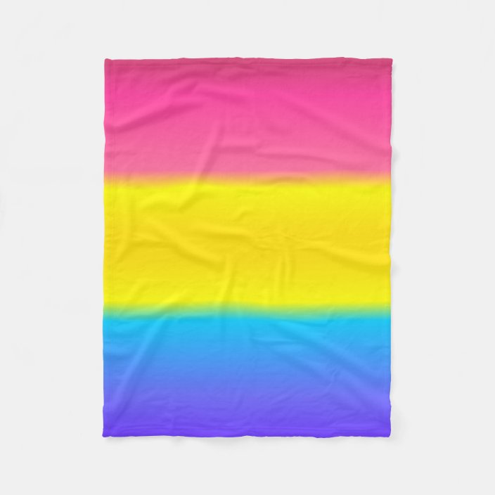 Geebot's Pansexual Pan Colors Gradient Pride Flag Fleece Blanket | Zazzle