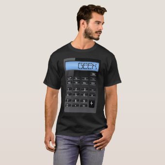 Geek Calculator Funny Costume T-Shirt | Zazzle