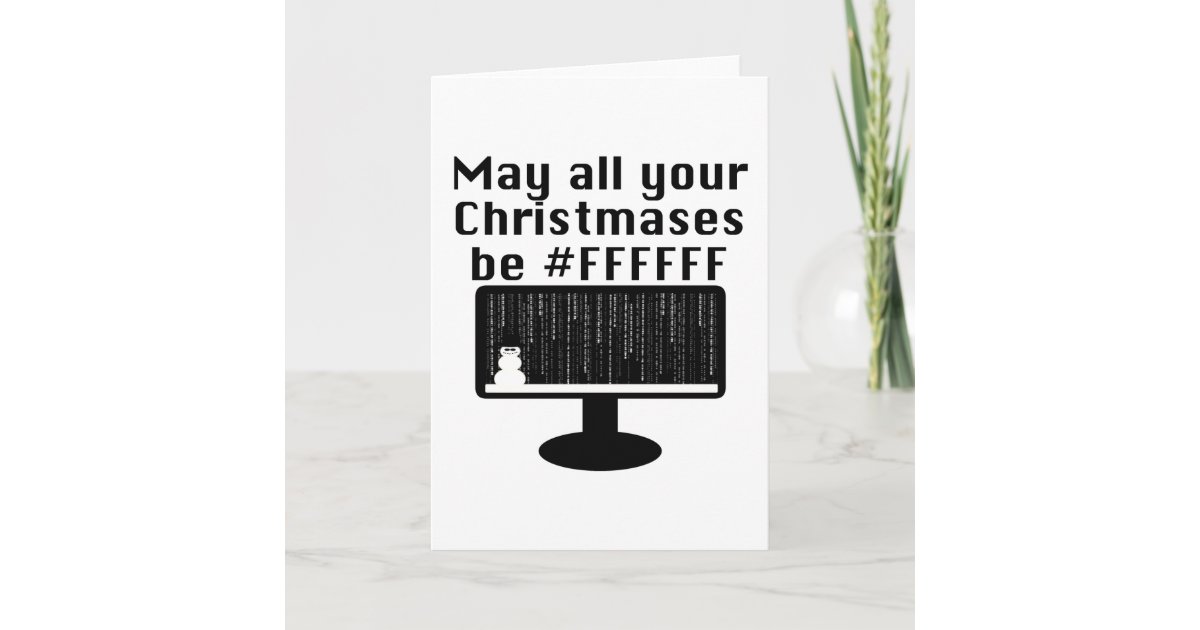 Geek Christmas Card | Zazzle