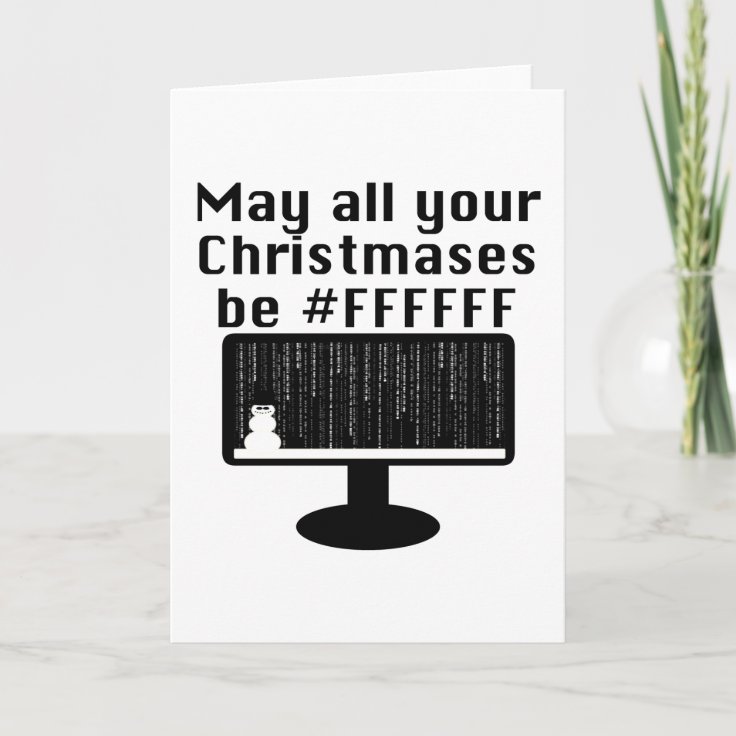 Geek Christmas Card | Zazzle