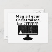 Geek Christmas Postcard | Zazzle