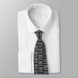 Geek Computer Black Keyboard Tie | Zazzle