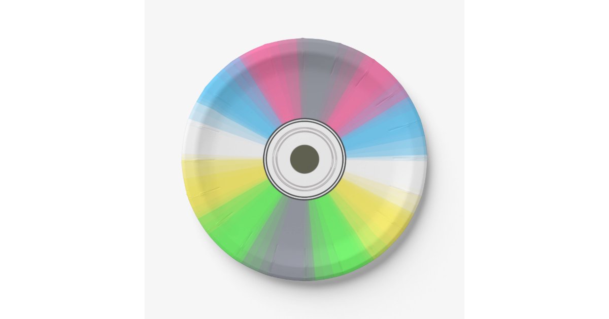 Geek Fake CD Paper Plates | Zazzle
