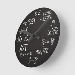 Geek Math Wall Clock | Zazzle