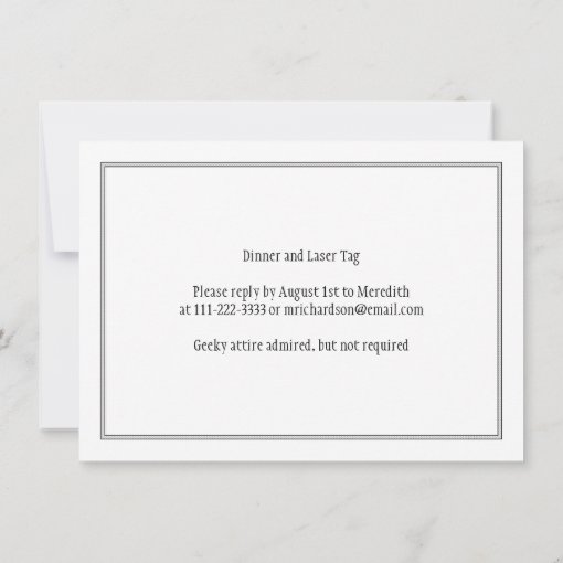 Geek Nerd Themed 40th Birthday Party Invitation | Zazzle
