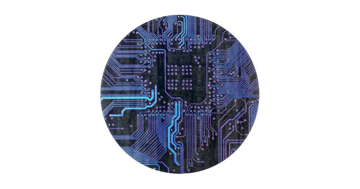 Geek Out Nerd PCB Blue Electronic Circuit Board | Zazzle