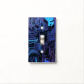 Geek Out Nerd PCB Blue Electronic Circuit Board Light Switch Cover | Zazzle