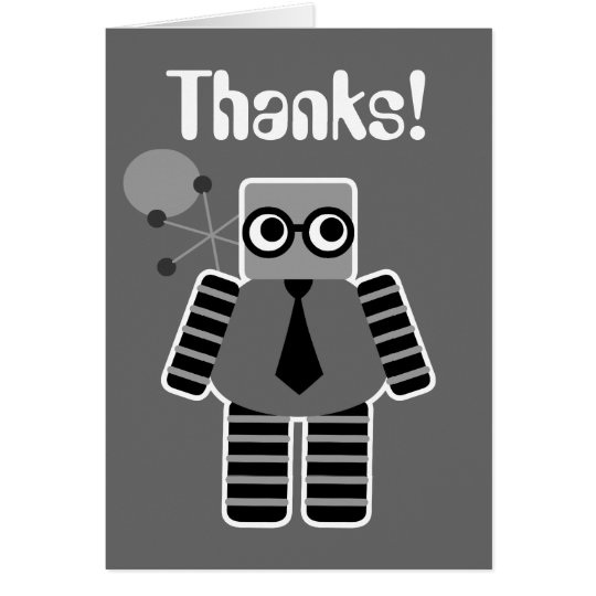 Geek Robot Thank You Cards | Zazzle.com