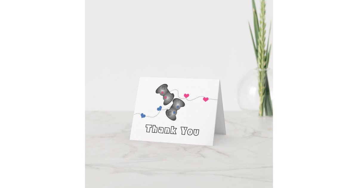 Geeky Gamer Thank You Card | Zazzle