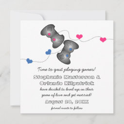 Geeky Gamers Save the Date Announcement | Zazzle