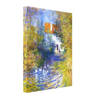 Geese in the Creek Claude Monet Fine Art Canvas Print | Zazzle