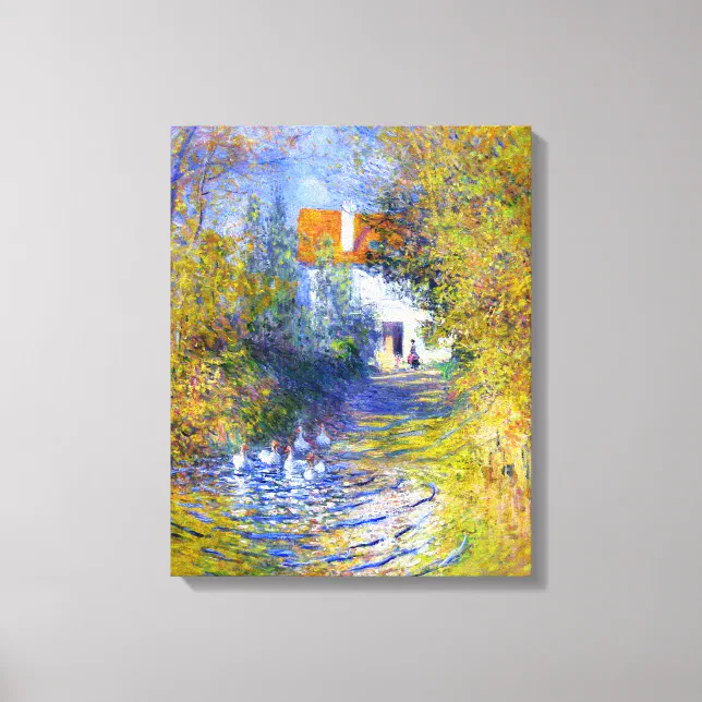 Geese in the Creek Claude Monet Fine Art Canvas Print | Zazzle